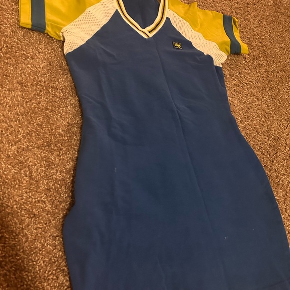 Guess | Dresses | Guess Blue And Yellow Dress | Poshmark